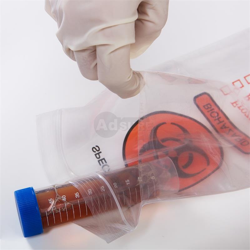 Specimen Transport Ziplock Bags with Dual Pouch | Adsure